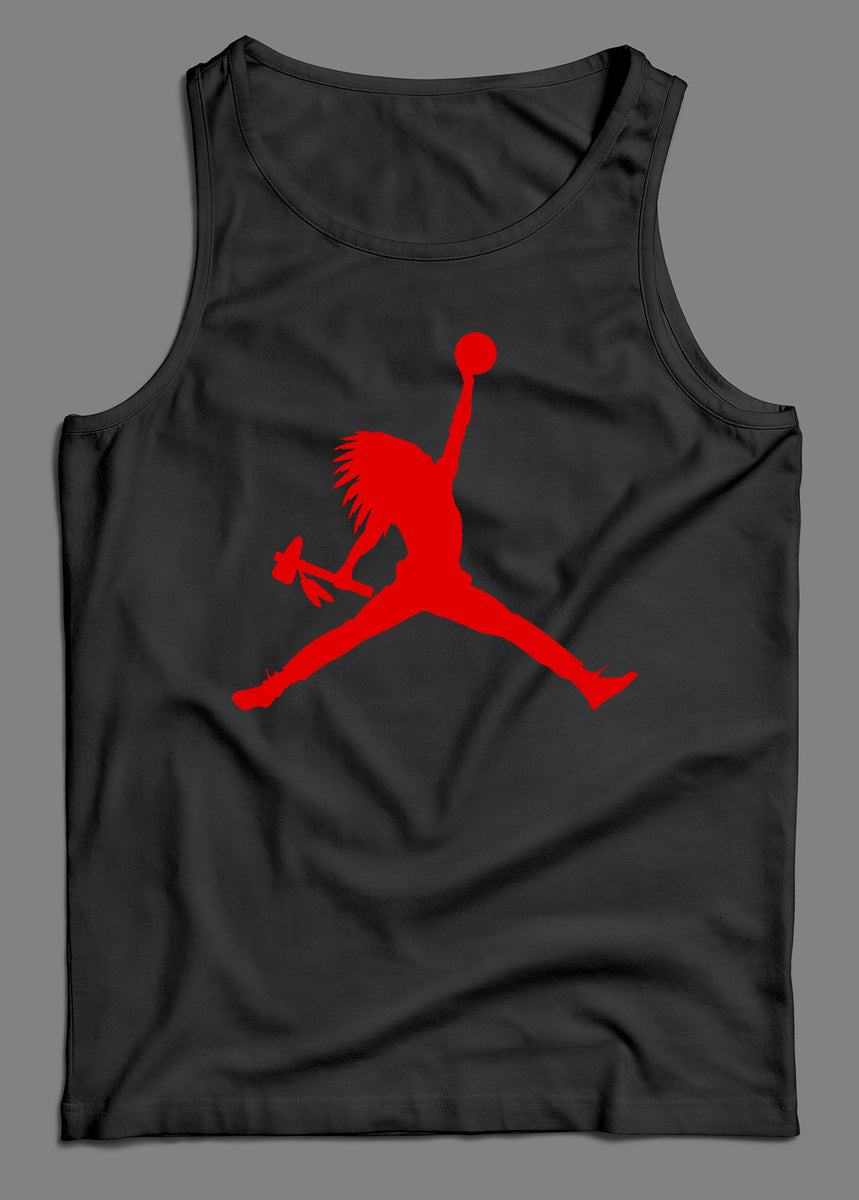Native Jumpman Parody - Black Tank Top – Commod Bod Clothing LLC